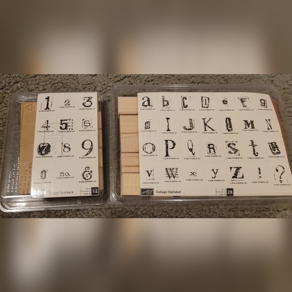 Stampin' Up! | Office | Stampin Up Retired Collage Alphabet Collage ...